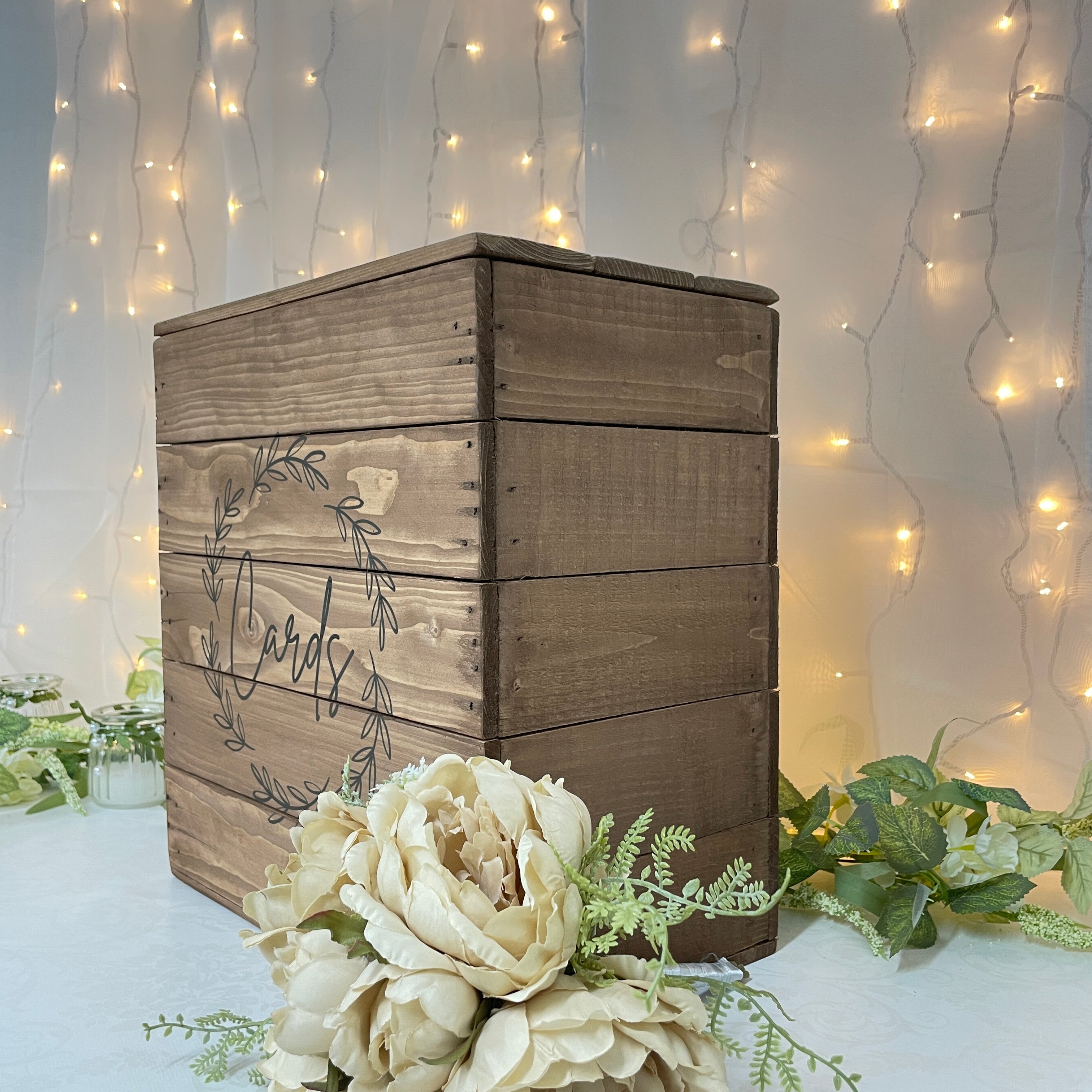 WEDDING POST BOX Rustic Wooden Wedding Card Box, Vintage style barn, w ...